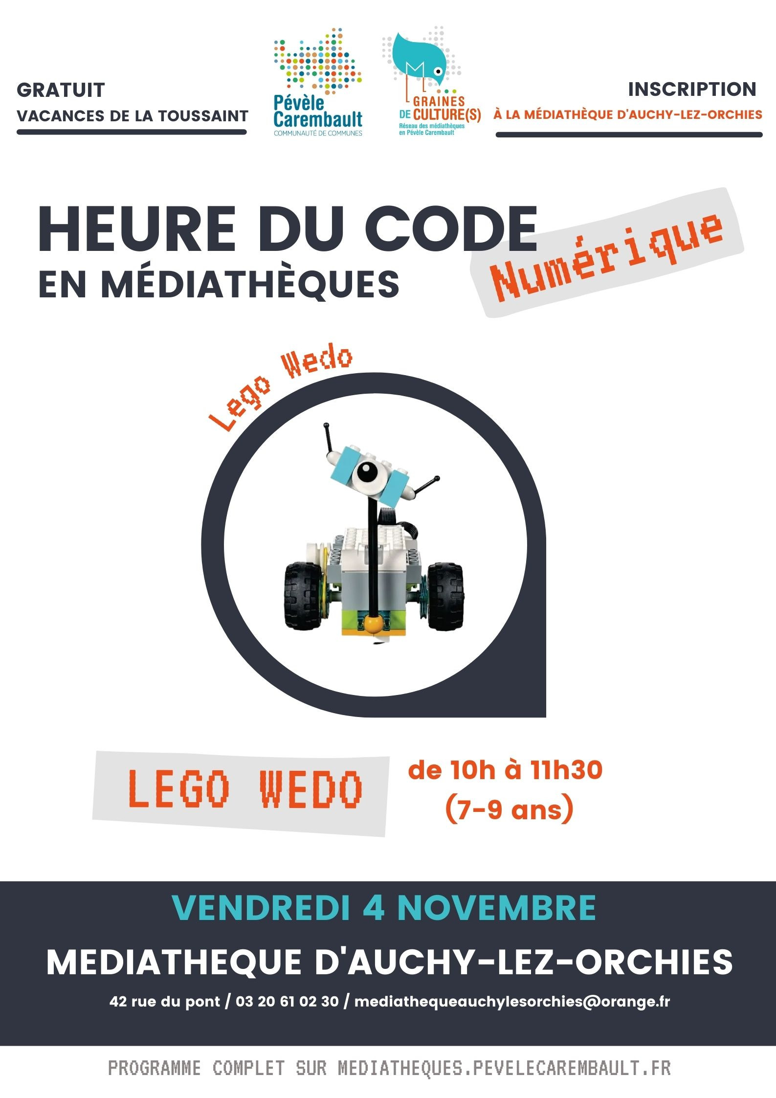 Les Heures du Code avec Lego Wedo | CC Pévèle Carembault